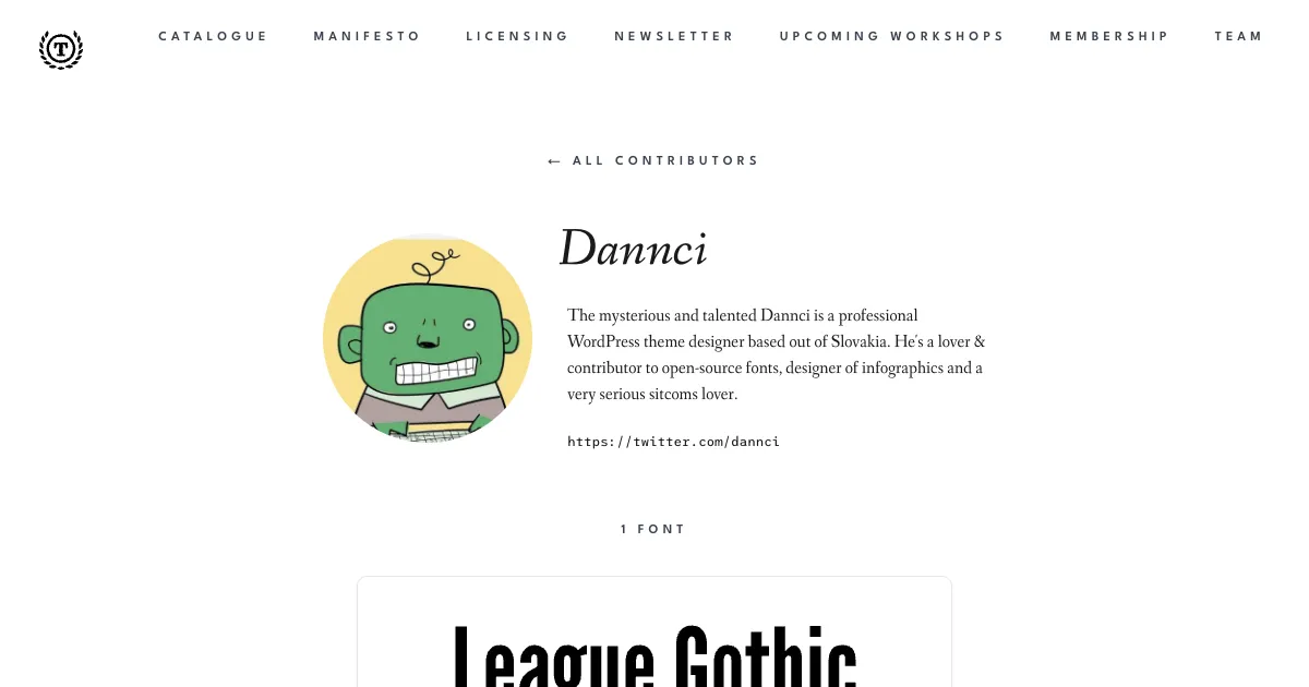 Dannci | The League of Moveable Type