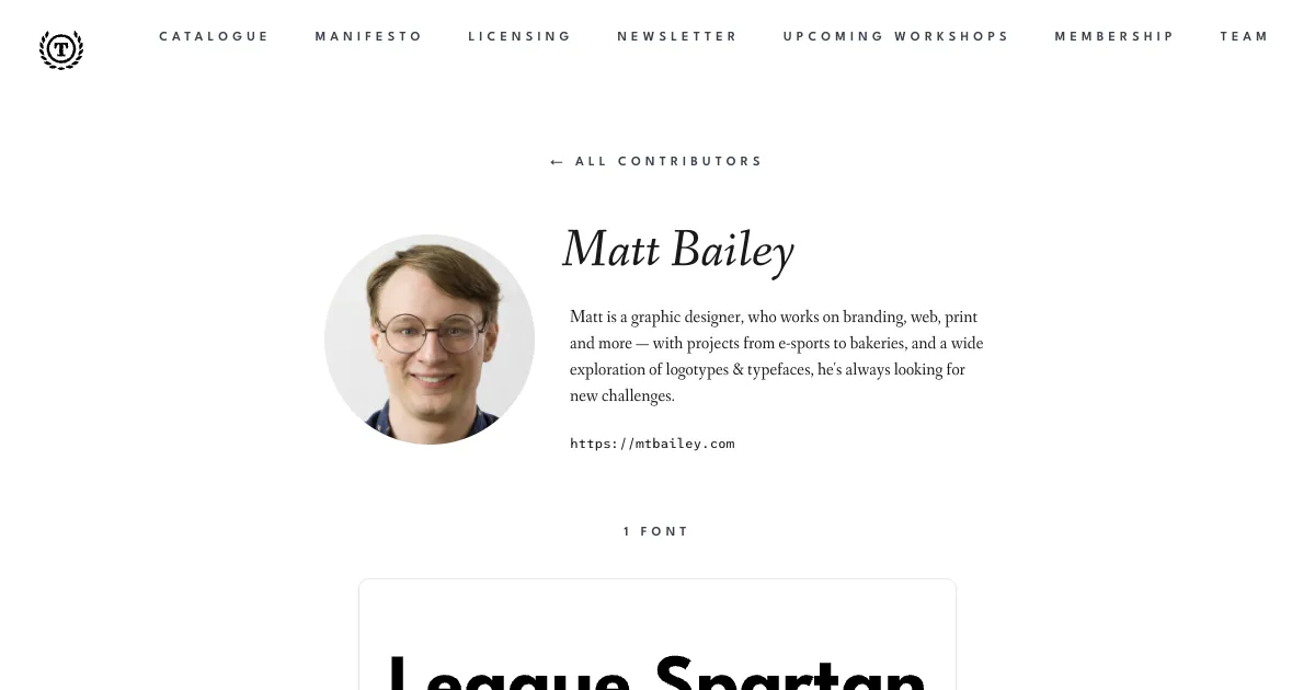 Matt Bailey | The League of Moveable Type