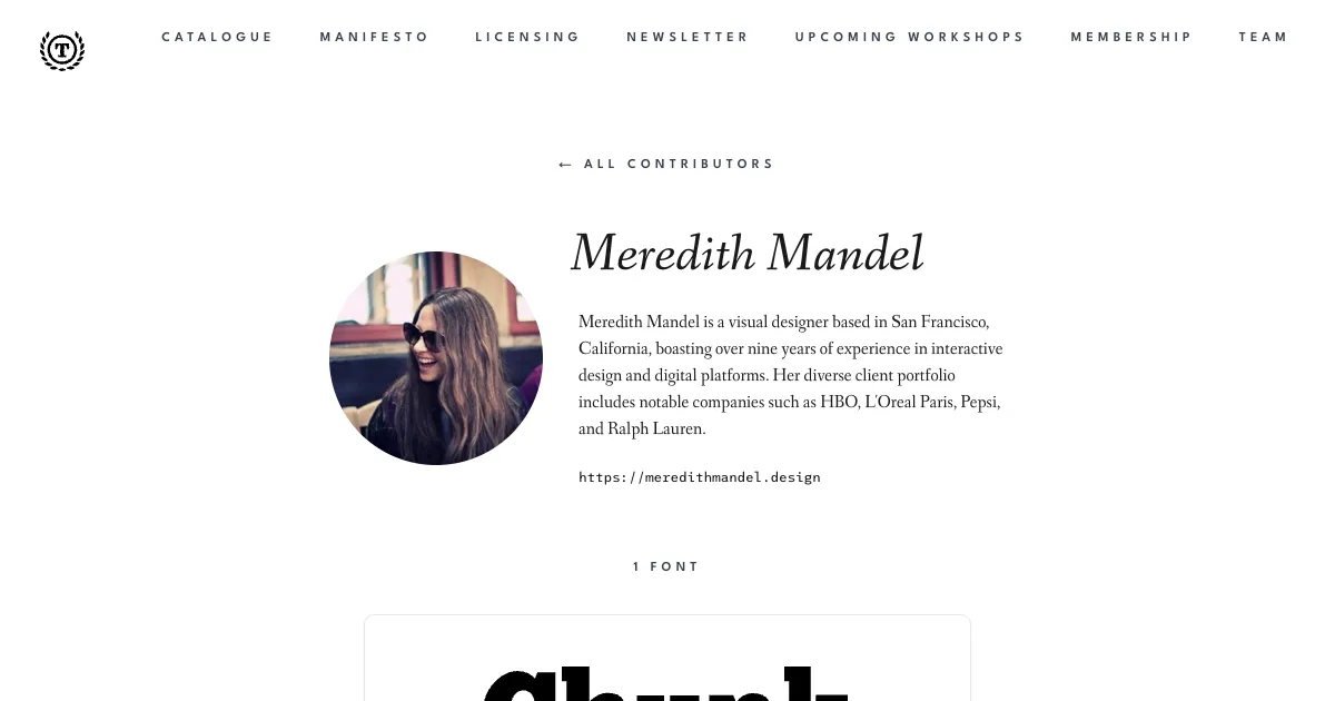 Meredith Mandel | The League of Moveable Type